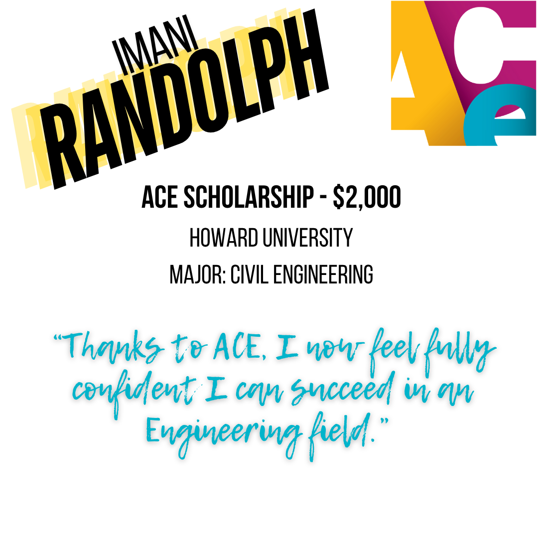 Celebrating Imani Randolph – ACE Scholarship Winner – ACE Mentor Program Philadelphia